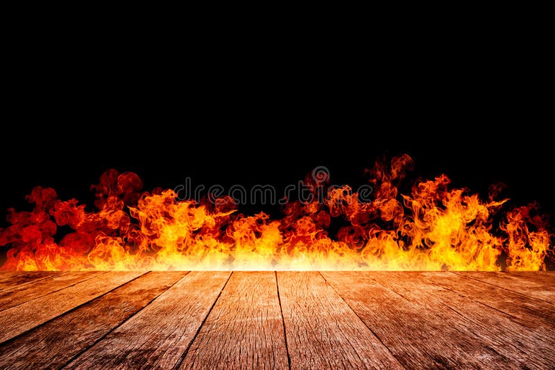 Display Free Space Next To the Burning Flames Stock Image - Image of ...