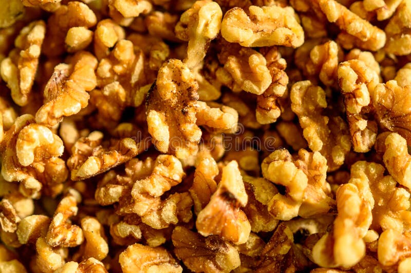 Display Fully Covered with California Peeled Nuts Stock Photo - Image ...