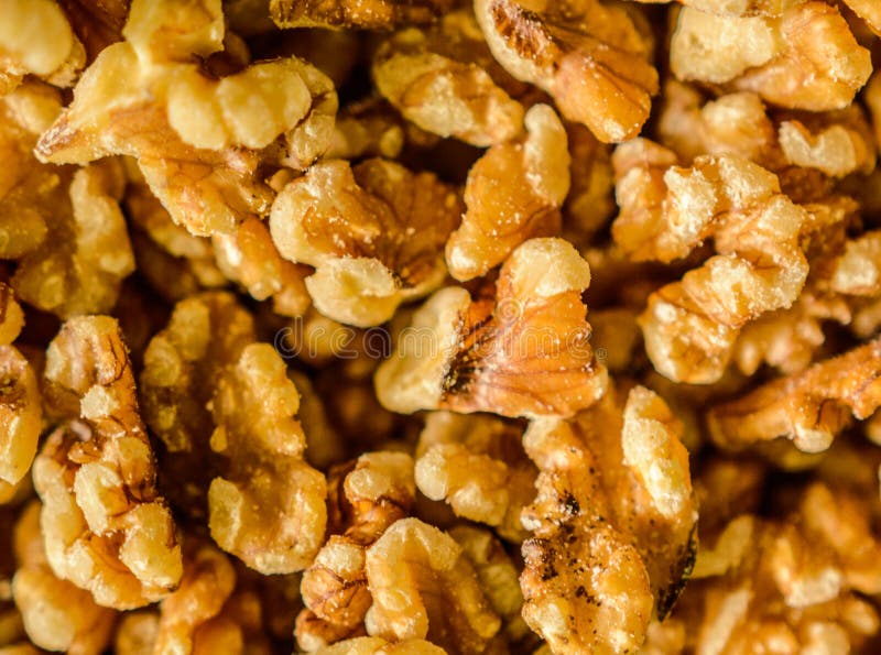 Display Fully Covered with California Peeled Nuts Stock Image - Image ...