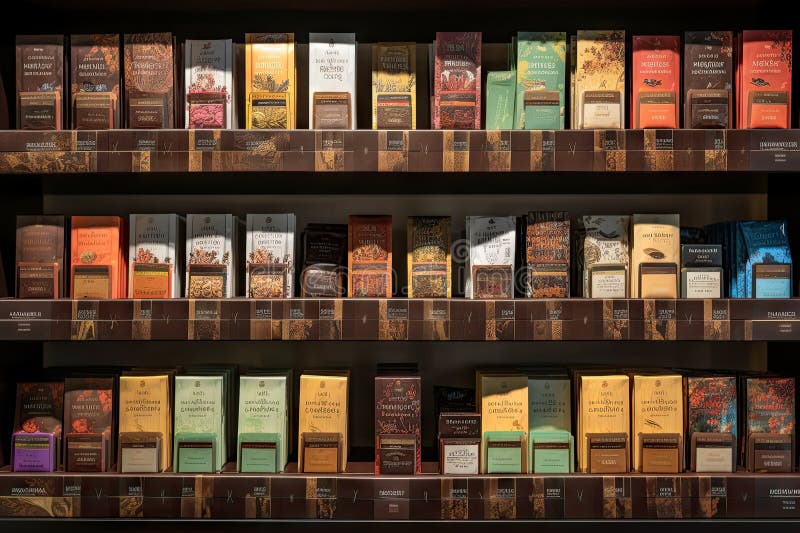 Display of Gourmet Chocolate Bars, with Mix of Textures and Flavors ...