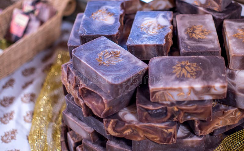 Display of Hand Made Maple Scented Lye Soap Stock Image - Image of ...