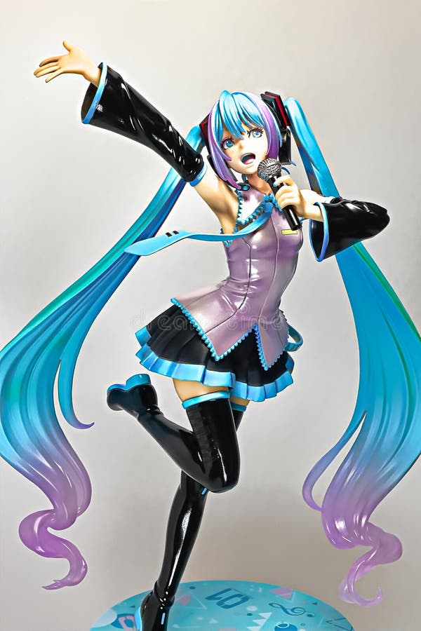 HATSUNE MIKU Figure. editorial stock photo. Image of playstation ...