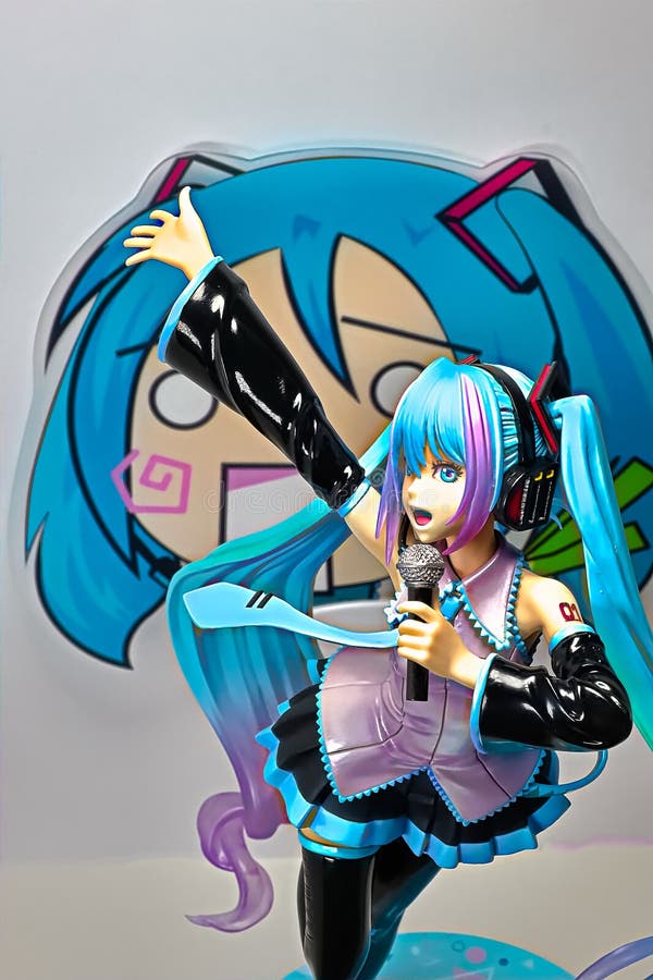 HATSUNE MIKU Figure. editorial stock photo. Image of playstation ...