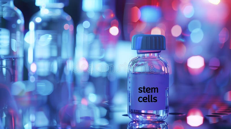 This Display Highlights Vials Labeled Stem Cells in a Laboratory ...