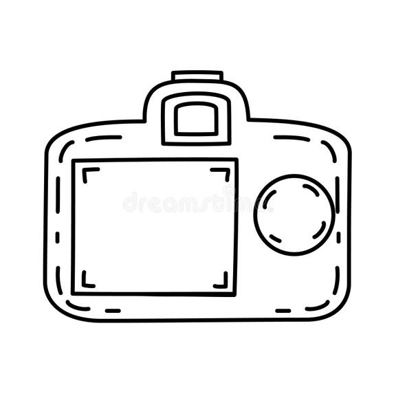 Display Icon. Doodle Hand Drawn or Black Outline Icon Style Stock ...