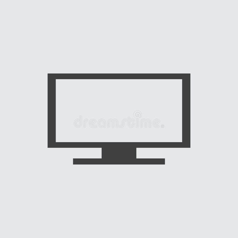 Display icon illustration stock vector. Illustration of flat - 78369976