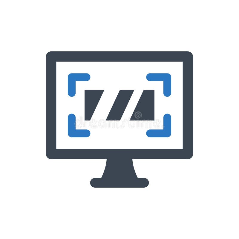 Display icon stock vector. Illustration of illustrations - 219956832