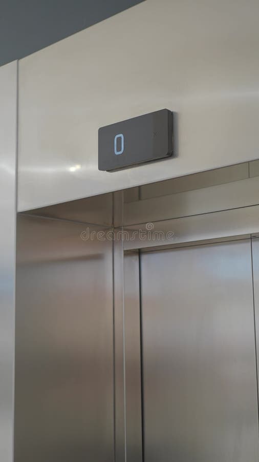 Elevator Display Shows Current Floor Level in Building Stock Footage ...