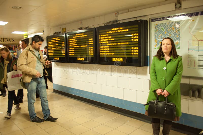 Display Information and Subway Map. Editorial Stock Image - Image of ...
