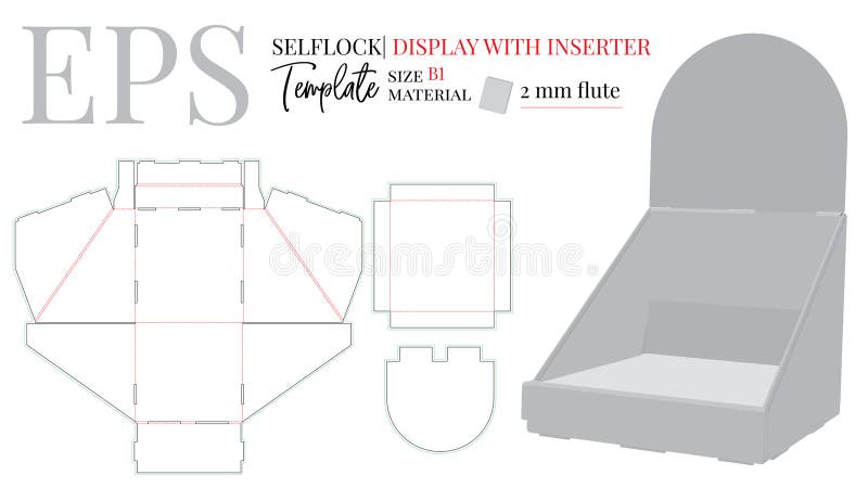 Display Template, Vector with Die Cut, Laser Cut Layers Stock Vector ...