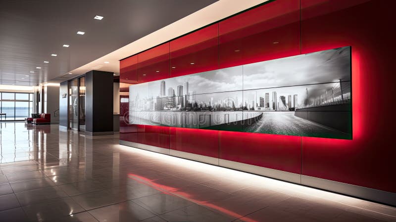 Display interior signage stock illustration. Illustration of wayfinding ...