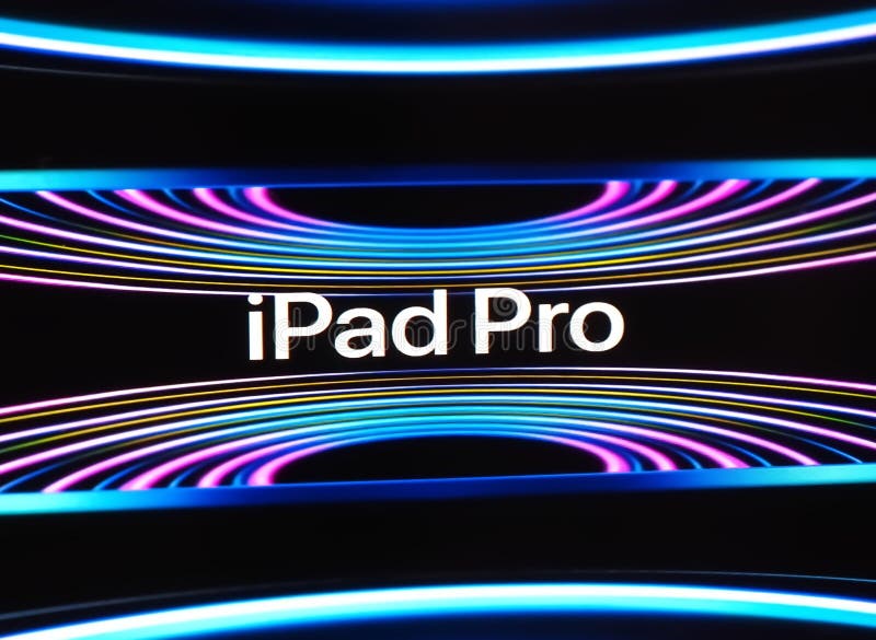 Display of an IPad Pro by Apple Editorial Stock Photo - Image of ...