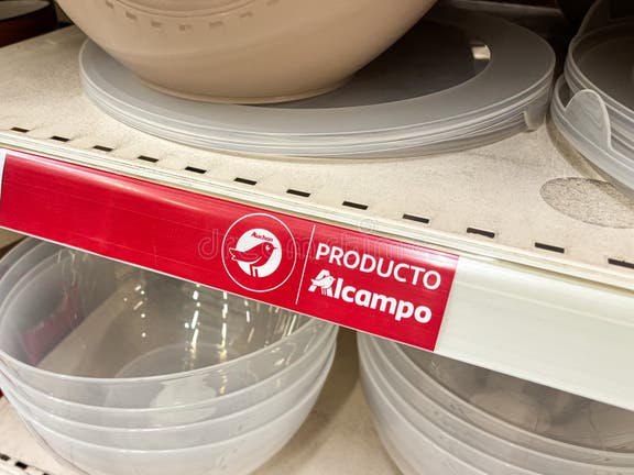 Kitchenware Display Featuring Various Plastic Bowls and Containers in a ...
