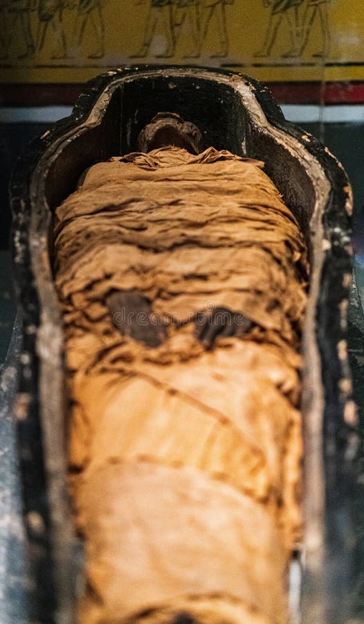 Scary Mummy In A Desert At Night Stock Photo - Image of desert, fear ...