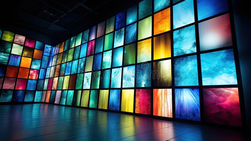 Display light box wall stock illustration. Illustration of studio ...