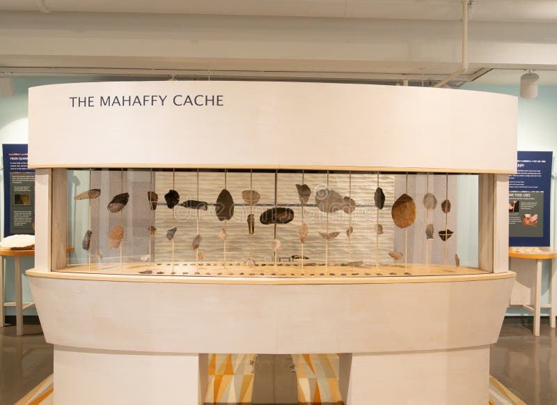 Display of the Mahaffy Cache with Prehistoric Stone Tools Found in ...