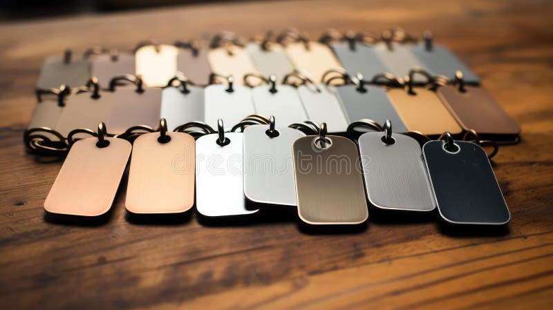 Display metal name tag stock illustration. Illustration of design ...