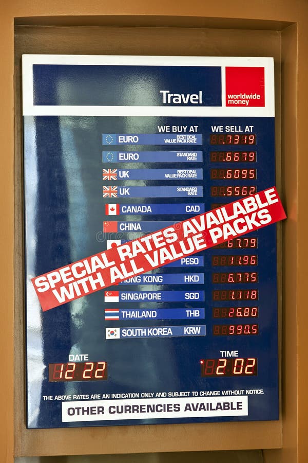 Display of Money Exchange editorial photo. Image of financial - 24400111