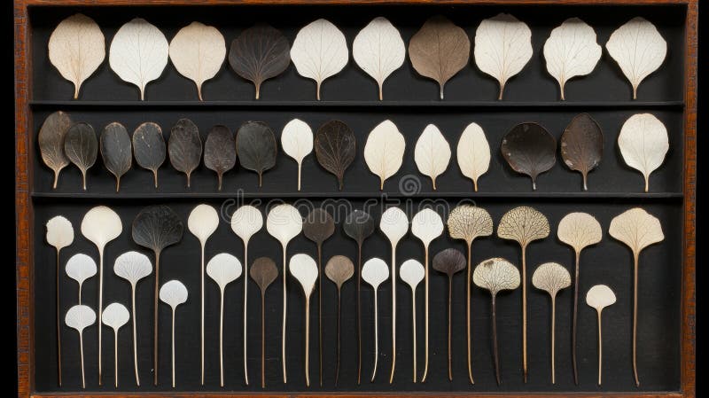 A Display of Natural Objects, Including Leaves, Flowers, and Feathers ...