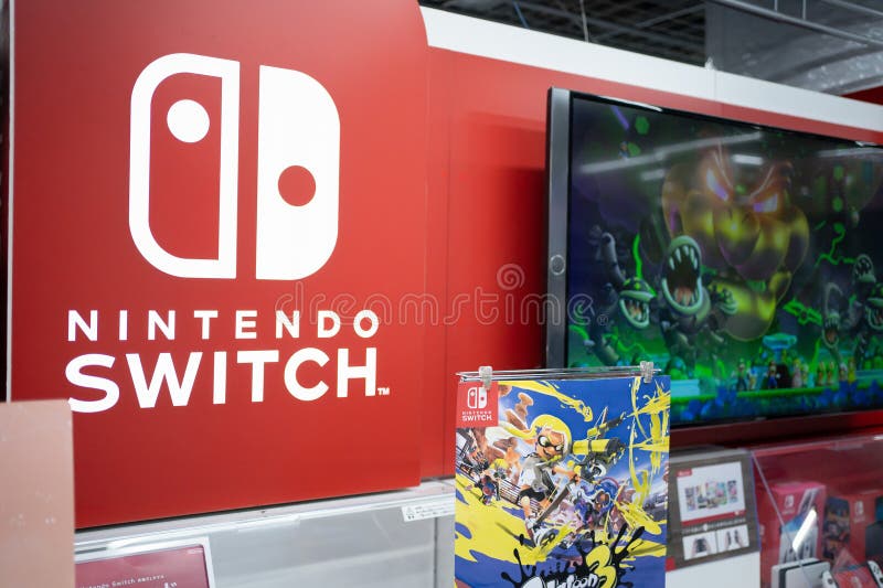 Display of Nintendo Switch in Shopping Mall. Editorial Stock Image ...