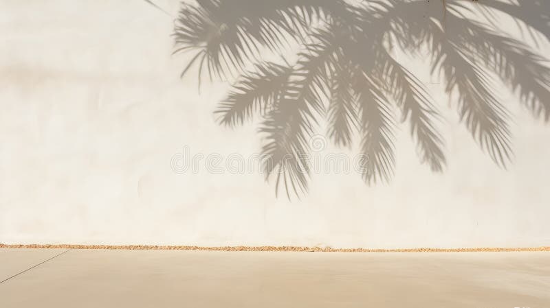 Display Palm Tree Shadow Overlay Stock Illustration - Illustration of ...