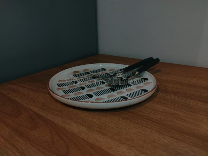 Display Plates, Spoons and Forks Stock Photo - Image of closeup ...