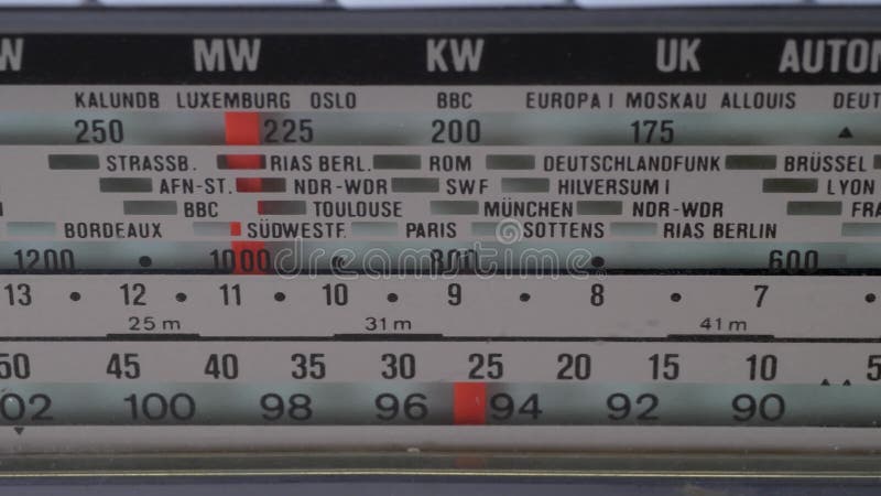 Display from Portable Vintage Radio Stock Footage - Video of fashioned ...