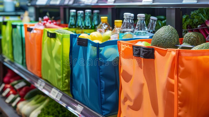 A Display of Practical Insulated Shopping Bags for Keeping Food and ...