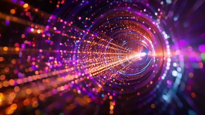 A Display of Pulsating Lights Representing the Energy Exchange between ...