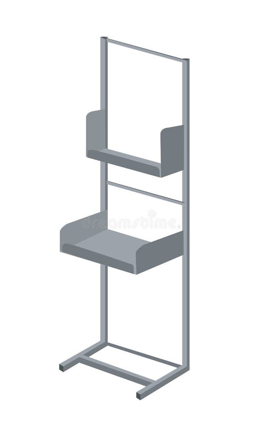 Display Rack Exhibitor Vector Stock Vector - Illustration of basic ...