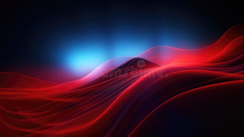 Display red light wave stock illustration. Illustration of screen ...