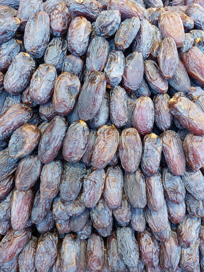 Display of Ripe and Juicy Dates Arranged in a Neat Stack. Stock Image ...