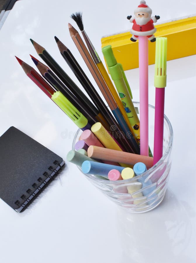 Display of School Stationary Material Stock Image - Image of equipment ...