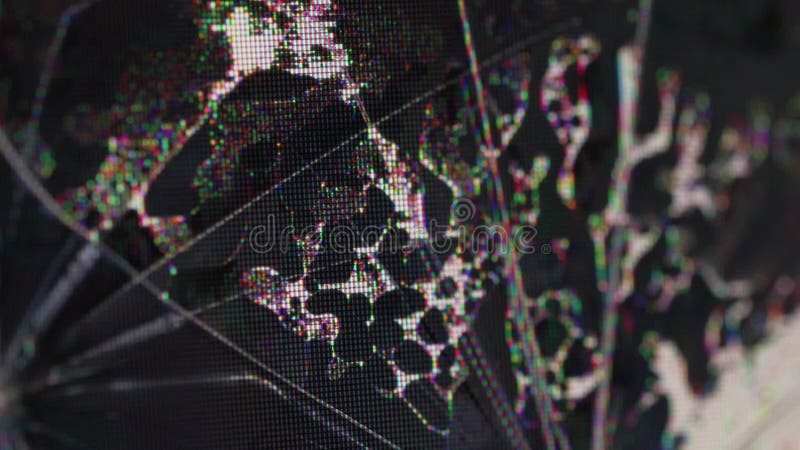 Display Scratch Damage Error Black Blurred Glitch Stock Video - Video ...