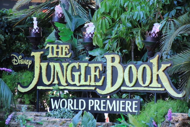 Display Set Up at Jungle Book Premiere Editorial Stock Image - Image of ...