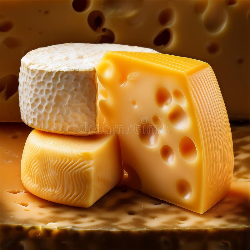 A Close Examination of Various Hard, Aged Cheeses Highlighting Their ...