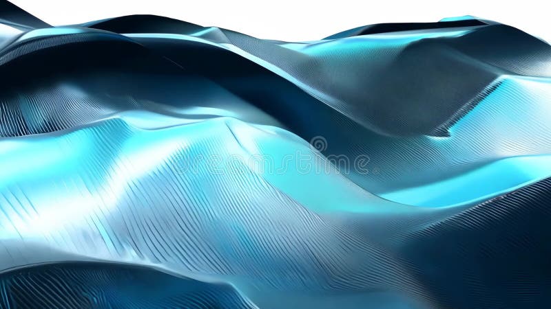 Exploring Vibrant Blue Waves and Flowing Patterns Created by Dynamic ...