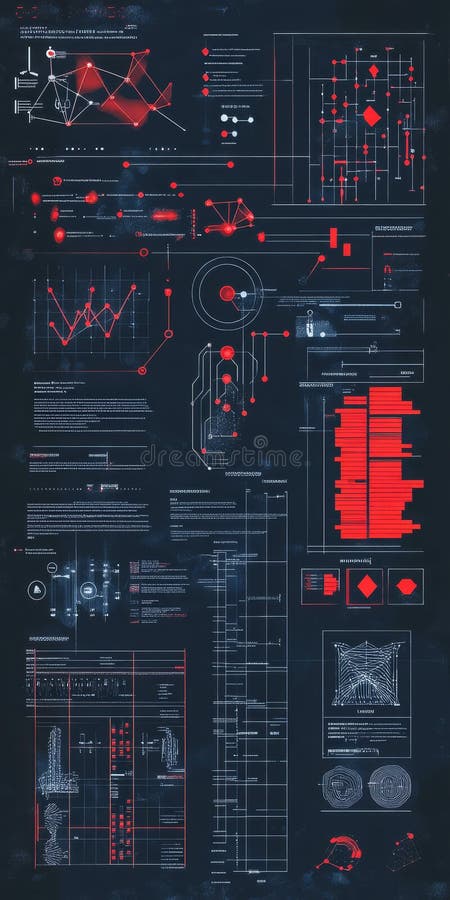 Data Visualization Illustrating Complex Analytics and Metrics in a ...