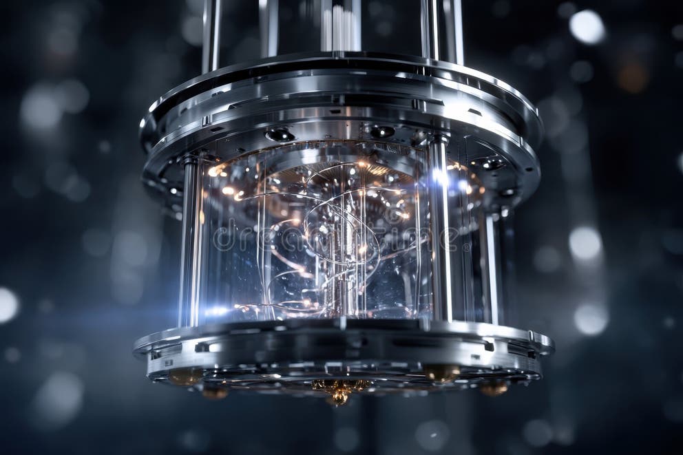 Advanced Quantum Computing Apparatus Showcases Intricate Design and ...