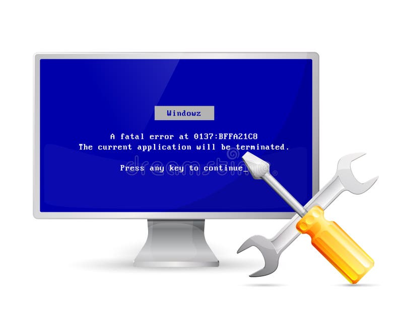 Display Shows Error Message Stock Illustration - Illustration of ... Display Shows Error Message Stock Illustration - Illustration of ...