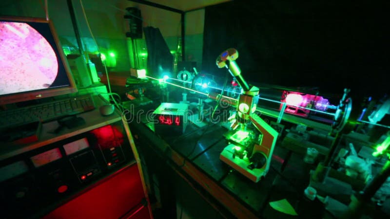 Display Shows Results during Science Experiment Stock Footage - Video ...