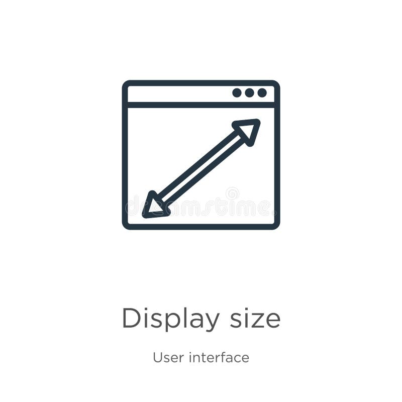 Size Icon Vector. Trendy Flat Size Icon from User Interface Collection ...