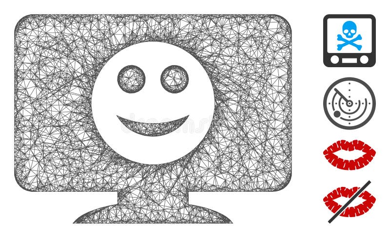 Display Smile Web Vector Mesh Illustration Stock Illustration ...