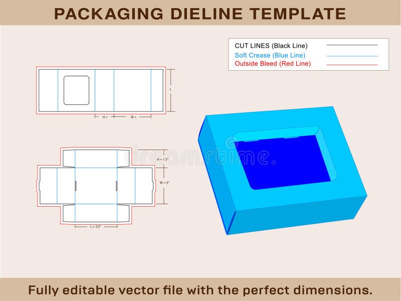 Display Soap Box, Dieline Template Stock Vector - Illustration of ...