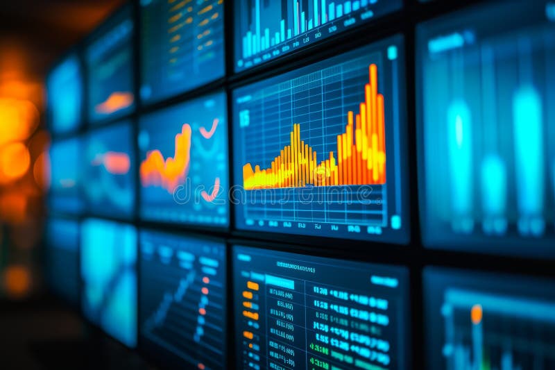 Display with Sports Graphs, Analytics and Statistics of a Sport Match ...