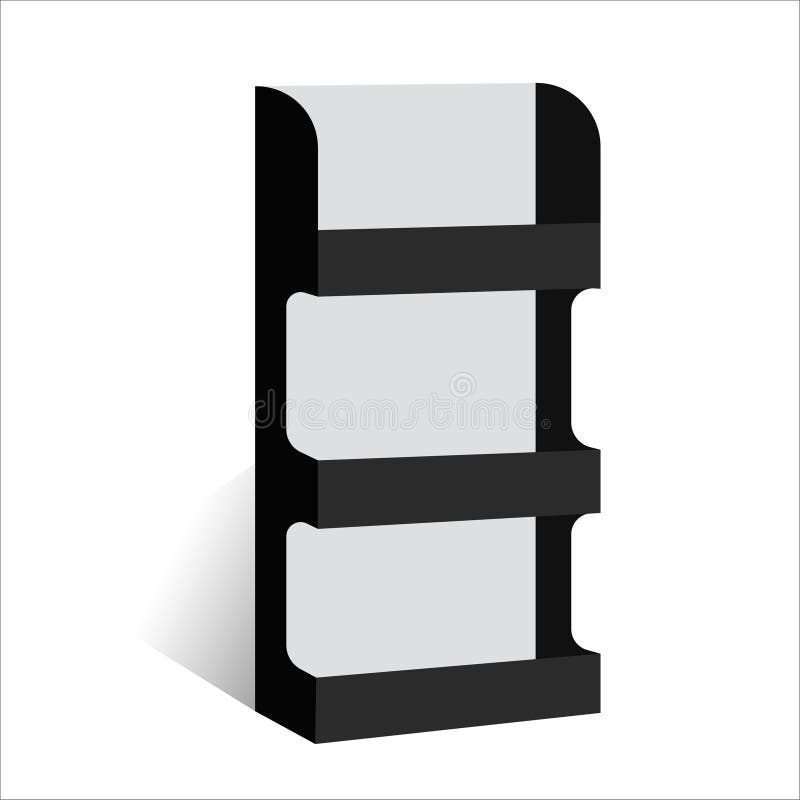 Display Stand Box Die Line Template, Vector Design Stock Vector ...