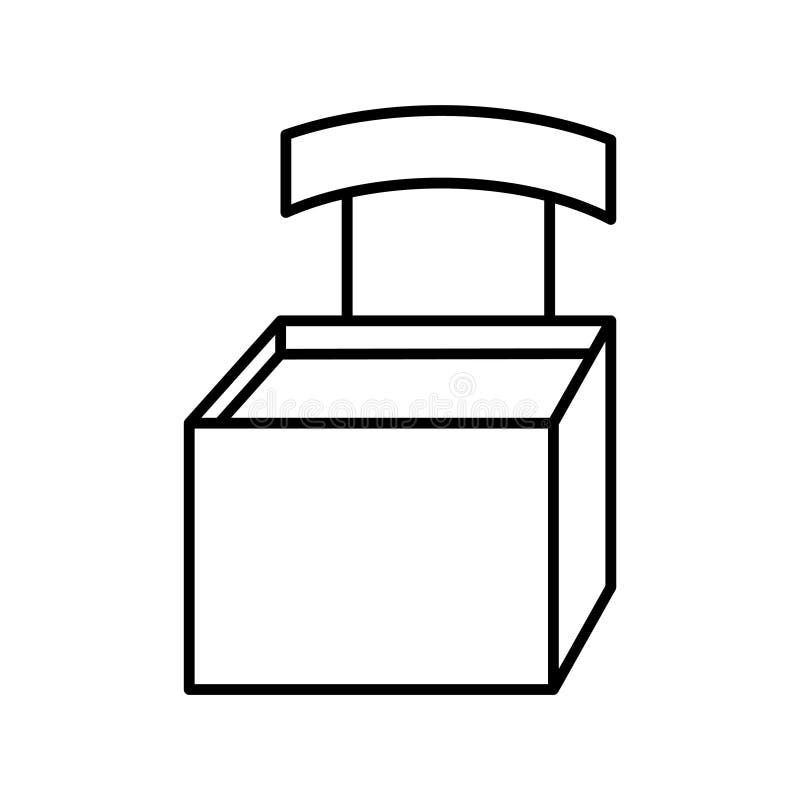 Display Stand Icon Vector Illustration, Stock Vector - Illustration of ...