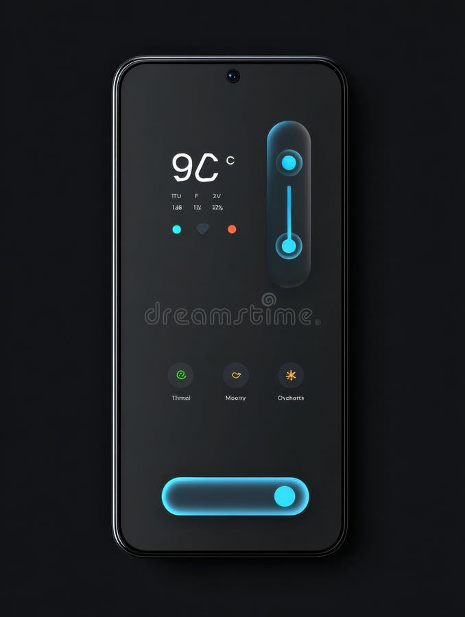 Smart Home Screen Displaying System Overload with Clean Upper Margin ...