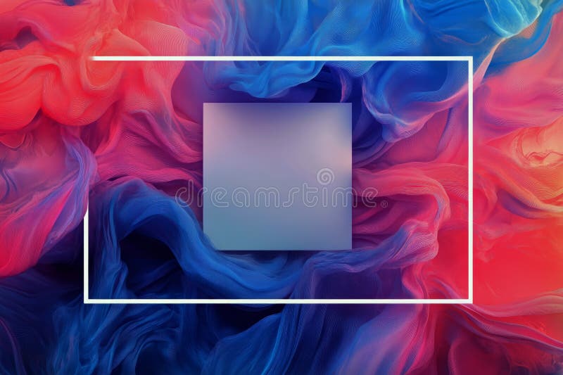Vibrant Abstract Background with Flowing Colors and a Central Blank ...