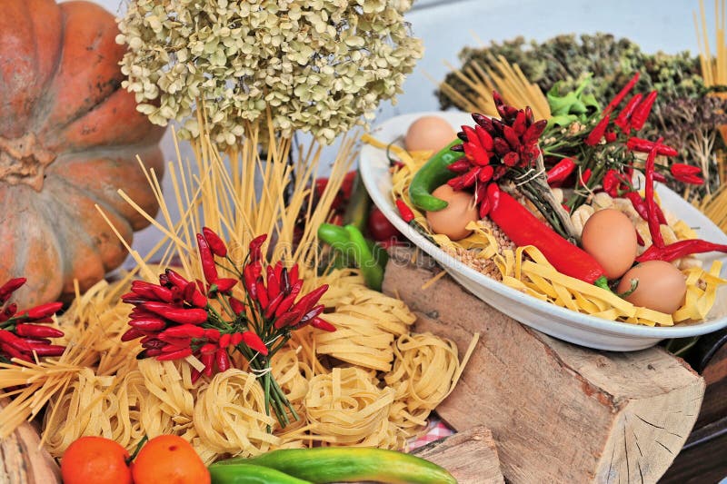 Display of Tasty Italian Food Stock Photo - Image of cuisine, cookery ...